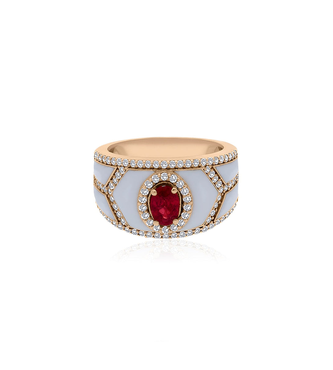 Shield ruby – Al Fardan Fine Jewellery